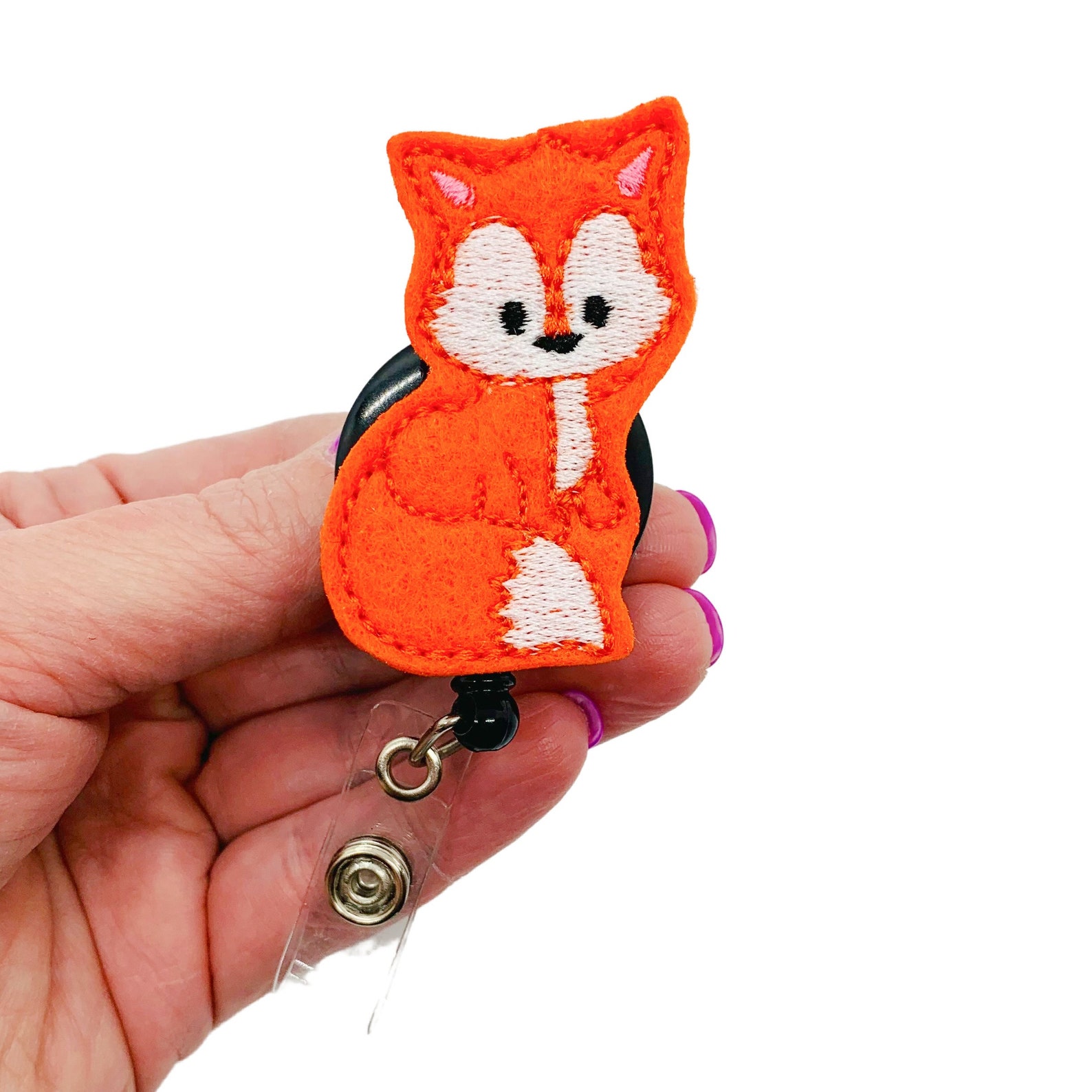 Fox Badge Holder Fox Lanyard Fox Gift Woodland Fox Stuff - Etsy