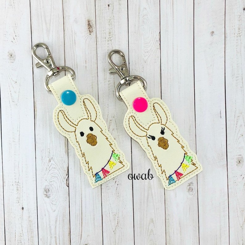 Llama Keychain Llama Key Fob Llama Keyring Llama Key Chain | Etsy