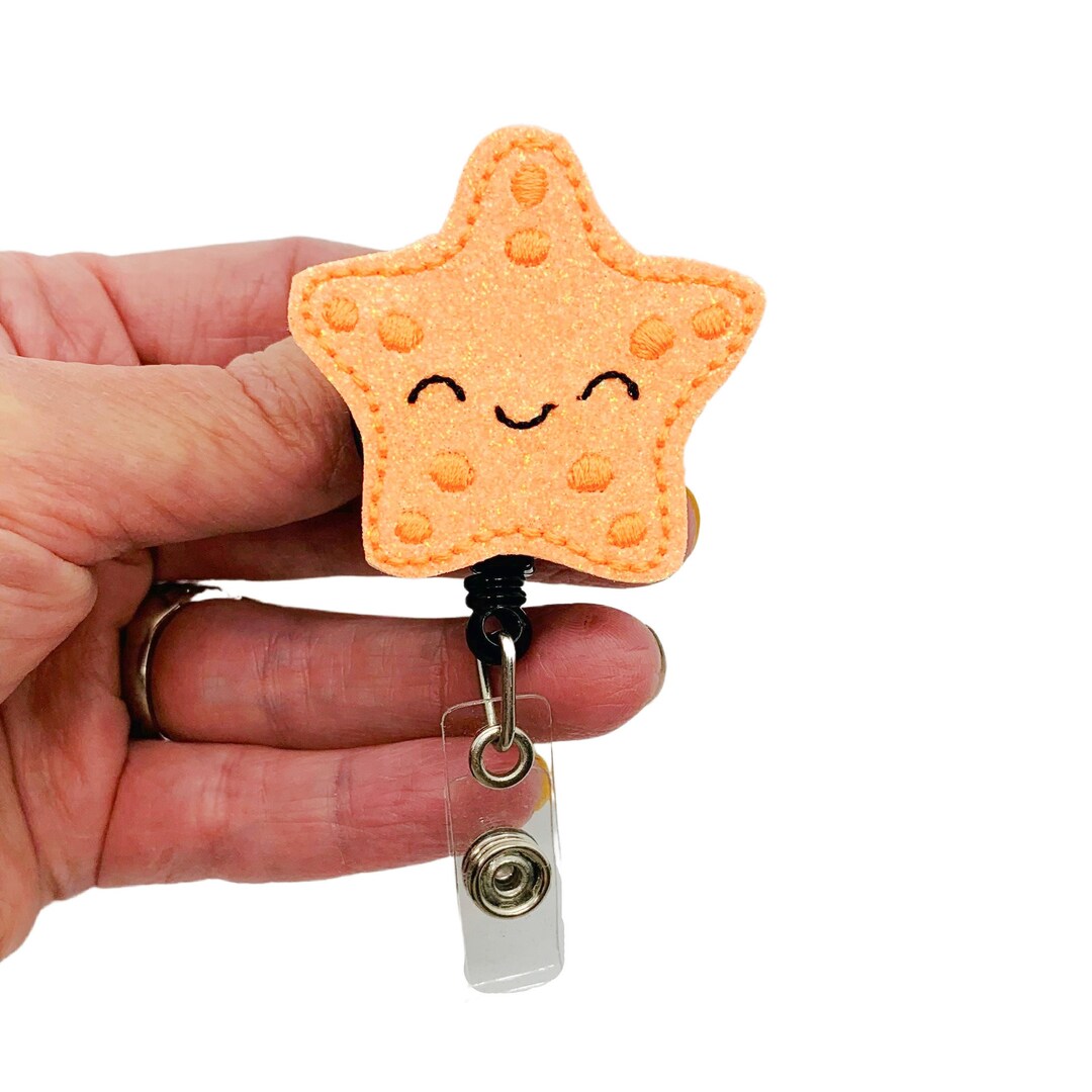 Starfish Badge Reel, Tropical Fish Badge Reel, Beach Badge Reel, Animal ...
