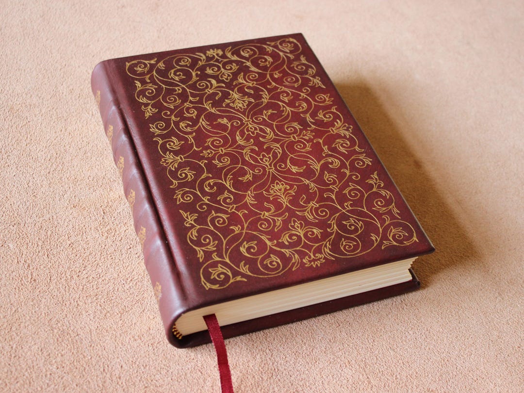 Red Grimoire, Leather Journal, Dnd Notebook, Spell Book, Book of ...