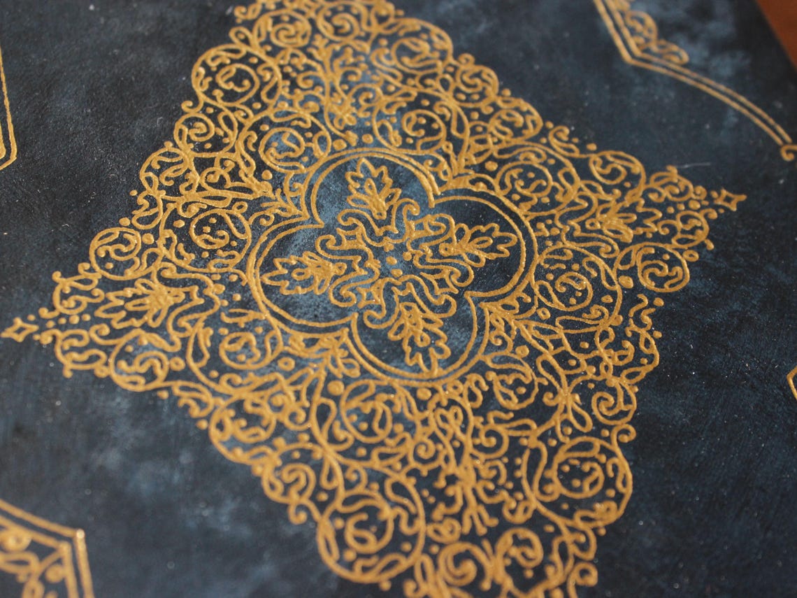 Blue Grimoire, Leather Journal, Dnd Notebook, Spell Book, Book of ...