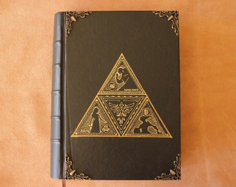 Legend of Zelda Green Grimoire Leather Journal, Magic Book, Gamer Gift ...