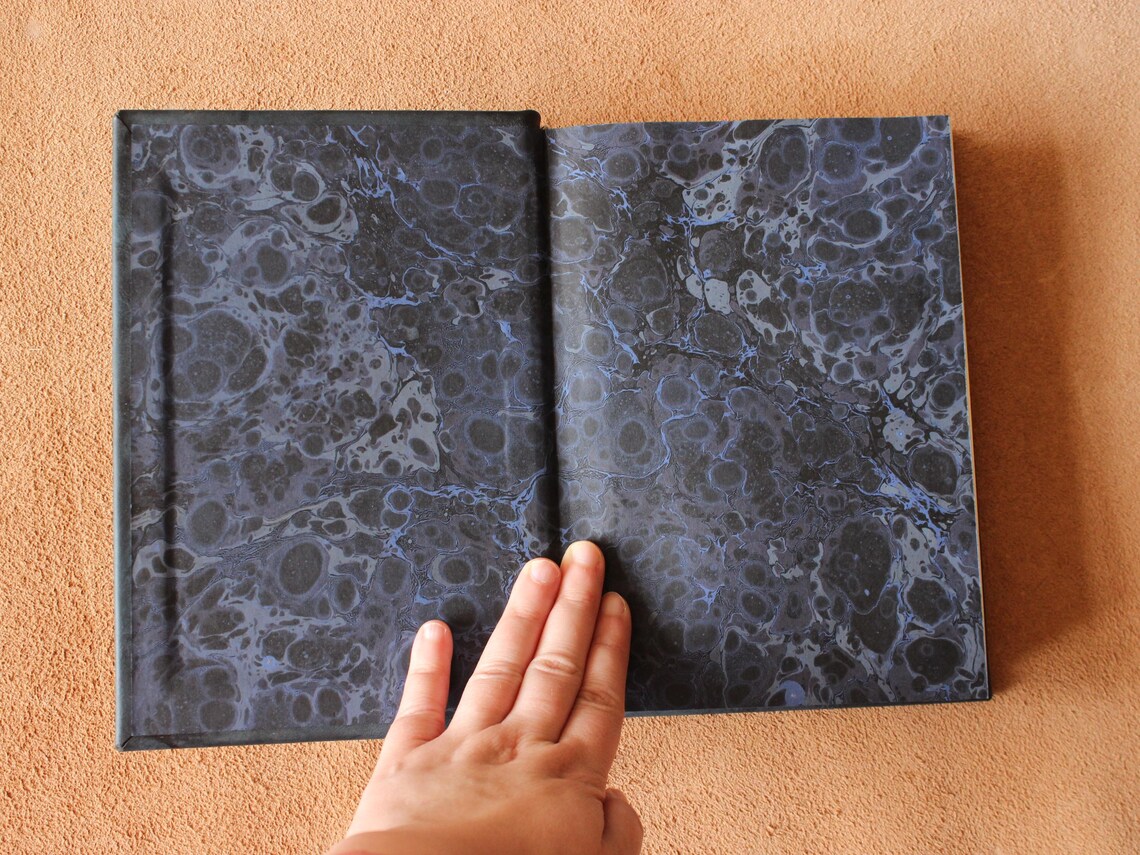 Blue Grimoire, Leather Journal, Dnd Notebook, Spell Book, Book of ...