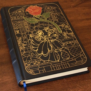 Beauty and the Beast Disney Grimoire Leather Journal, Handmade ...