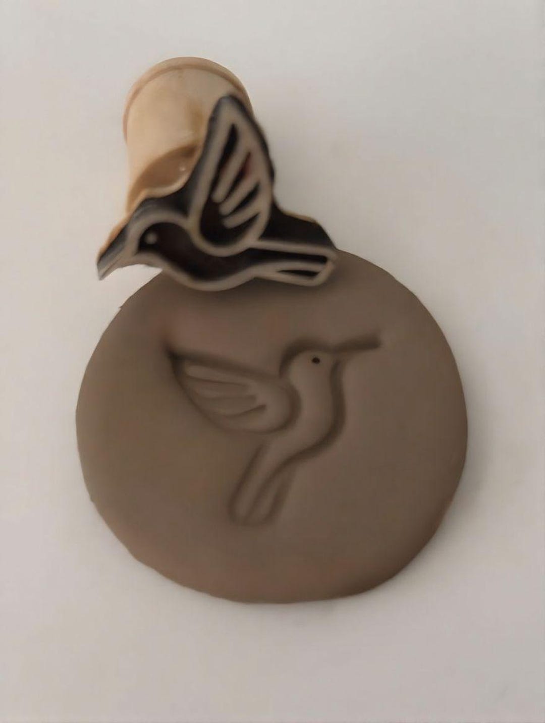 Wood Hummingbird Clay/pottery Stamp - Etsy