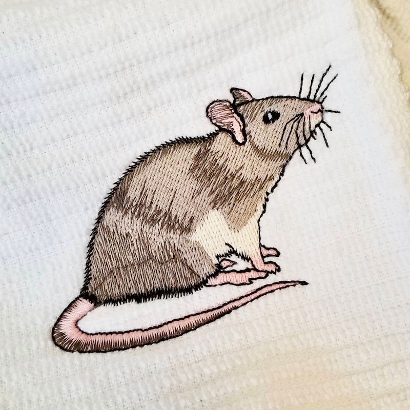 Rat Embroidery - Etsy