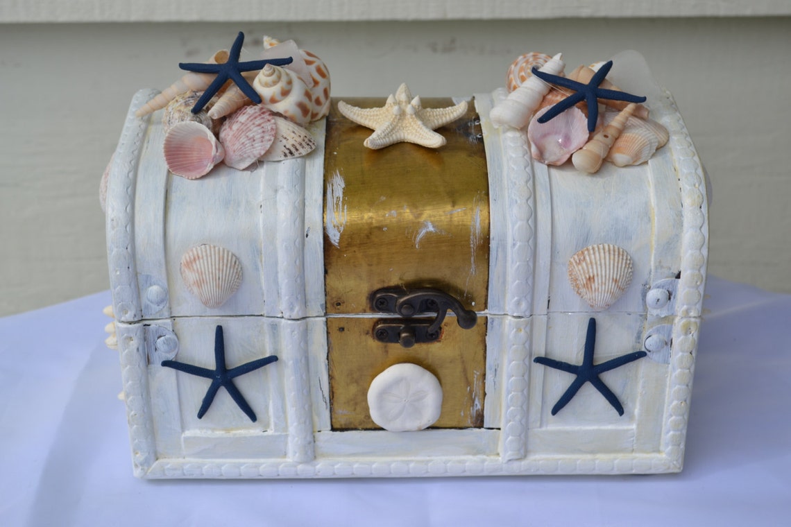 Oak Shabby Chic Beach Themed Memory Box Vows Box Wedding - Etsy