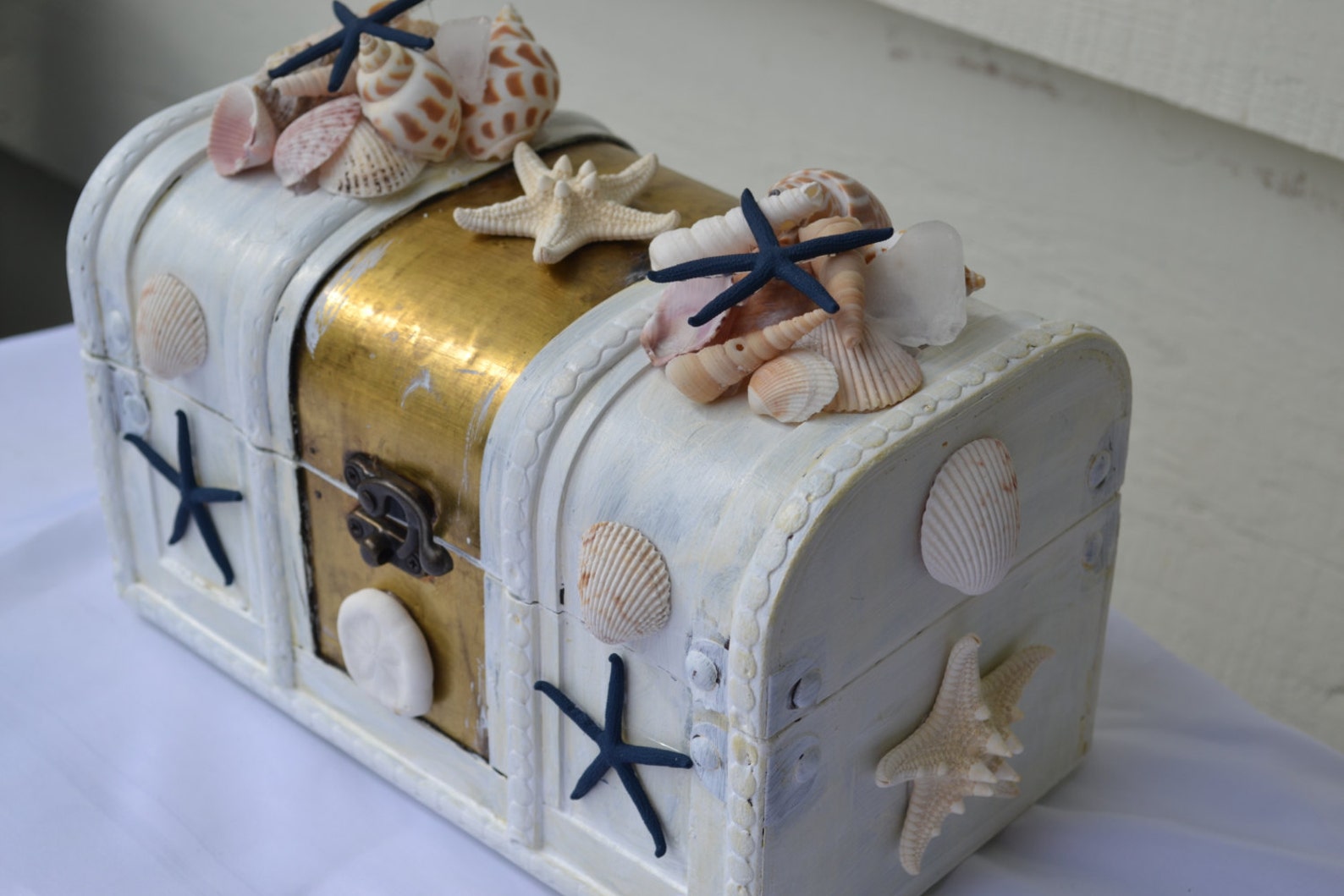 Oak Shabby Chic Beach Themed Memory Box Vows Box Wedding - Etsy