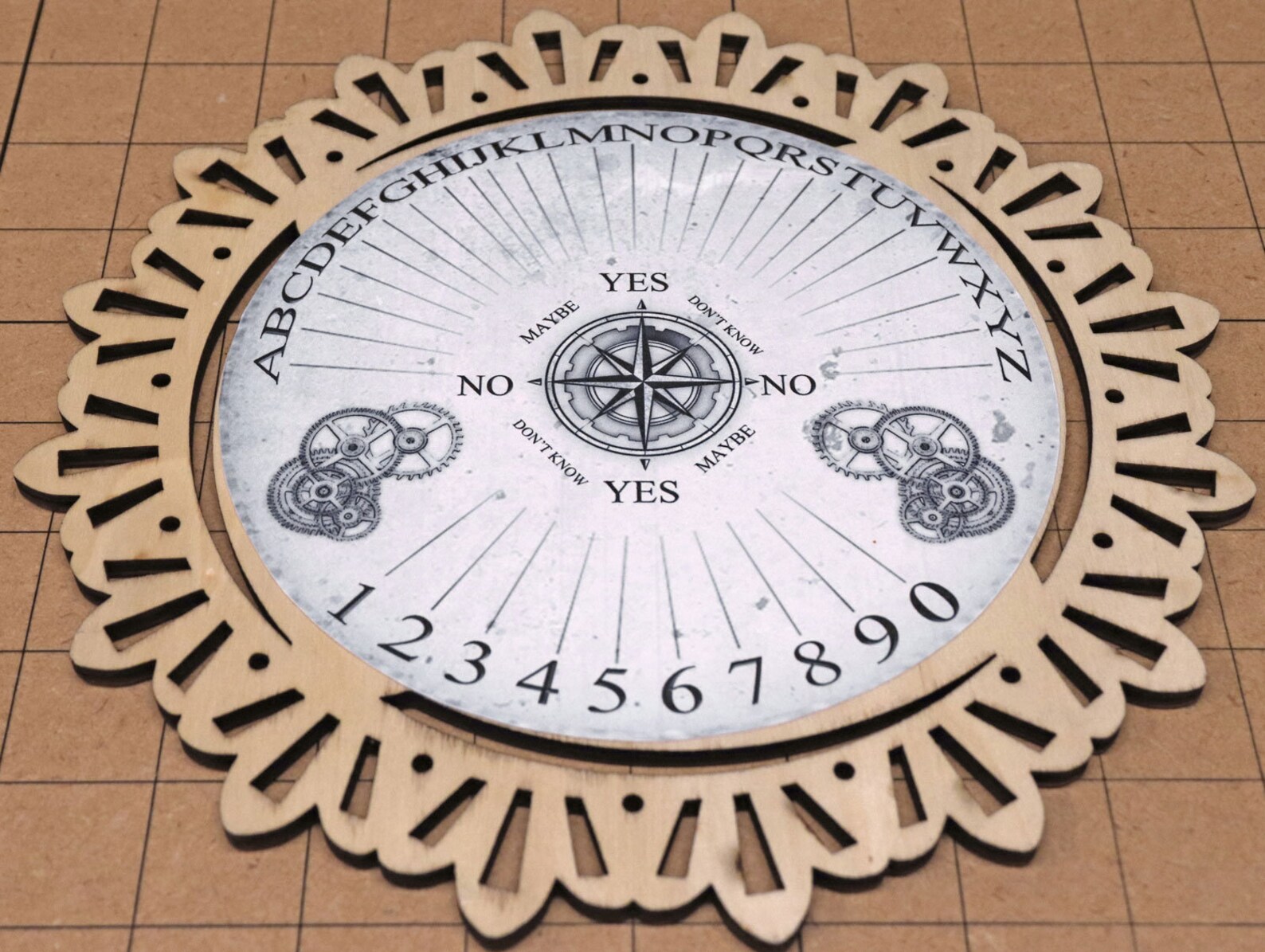 Steampunk Pendulum Board, Grunge Background, Gear Motif - Etsy