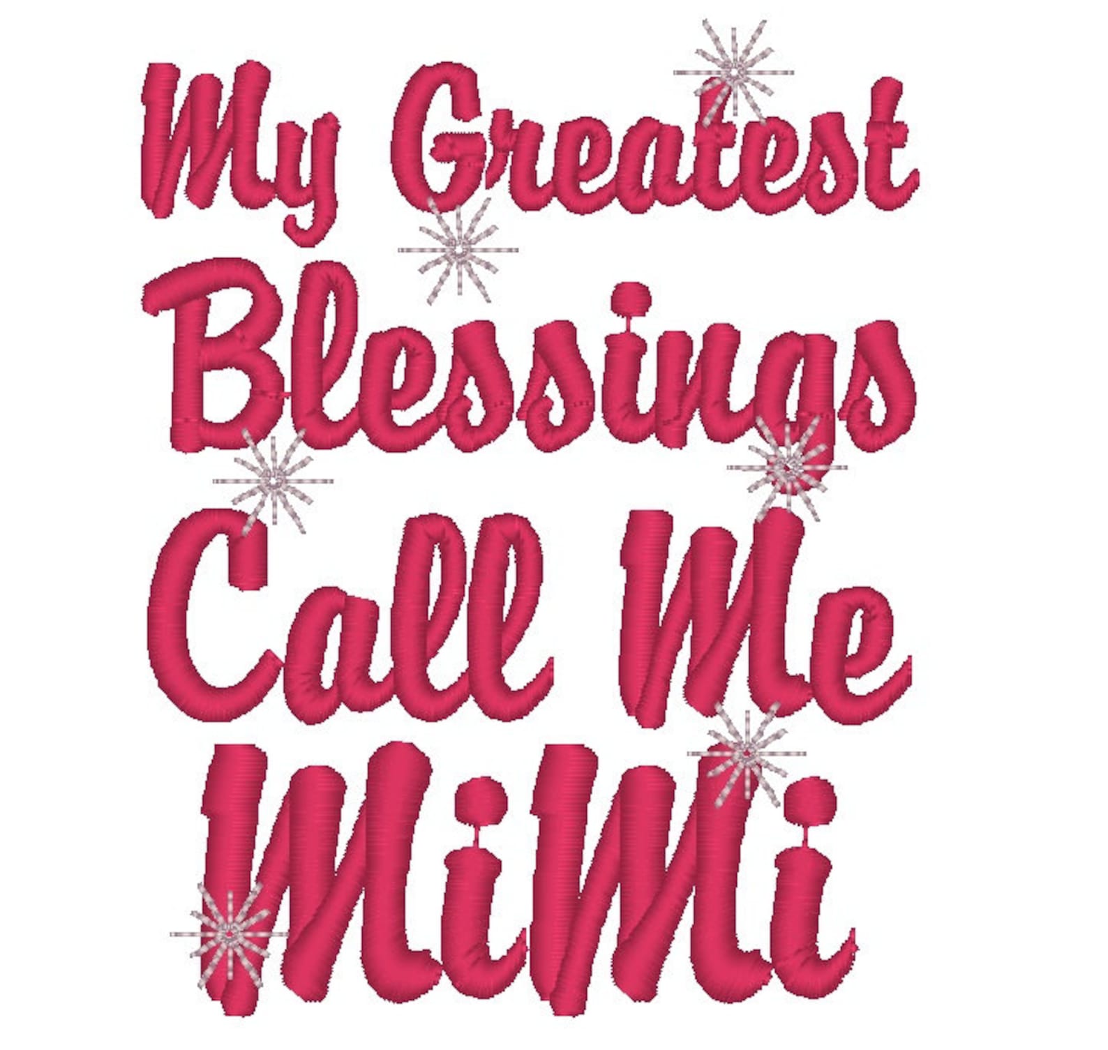 My Greatest Blessings Call Me Mimi Embroidery Design Just for - Etsy