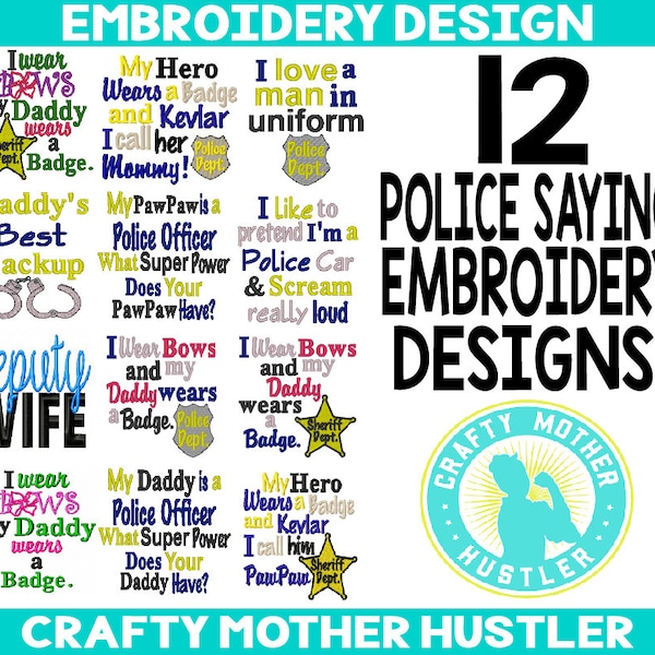 Police Embroidery - Etsy