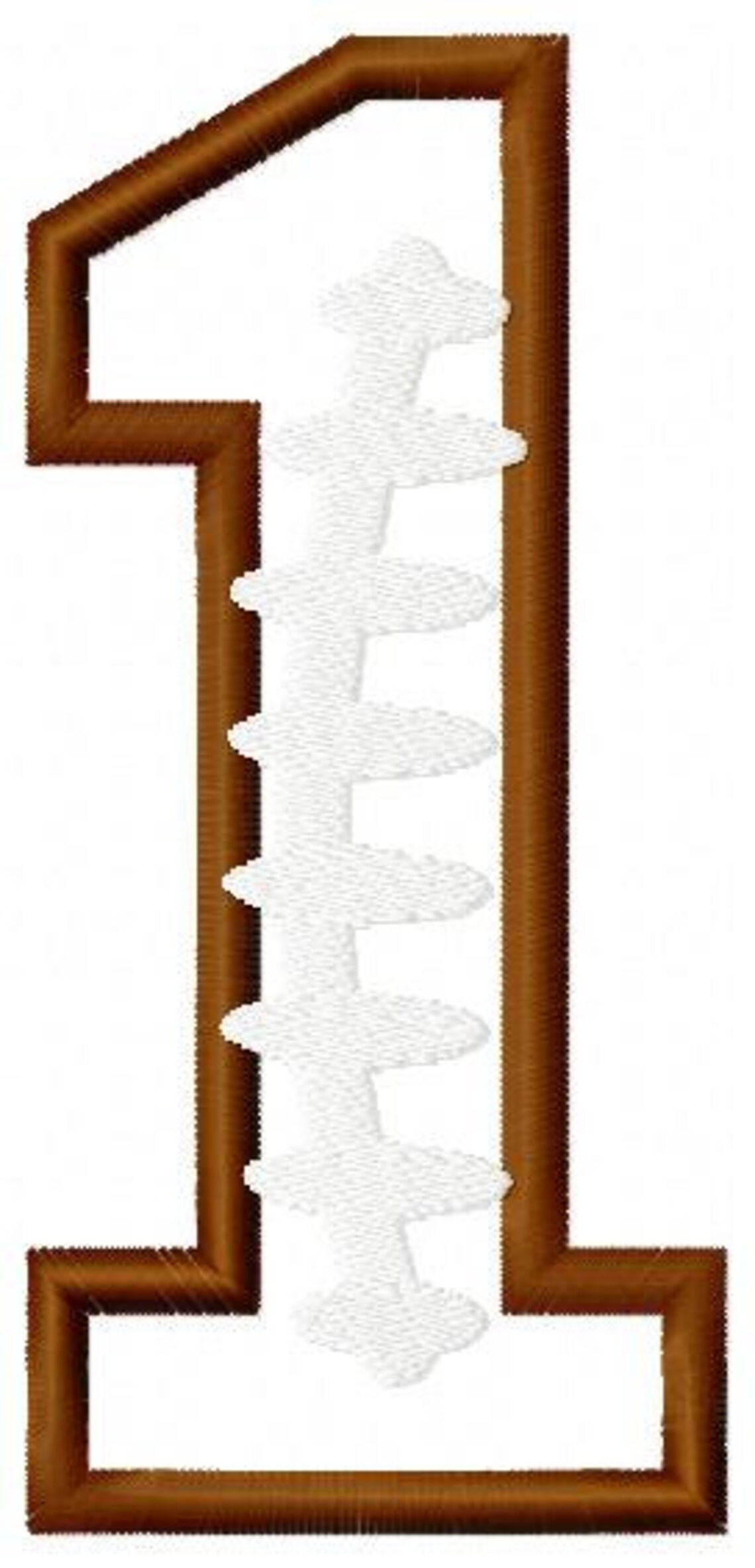 Football Number One Applique Embroidery Design (4x4 and 5x7 Hoops) - Etsy