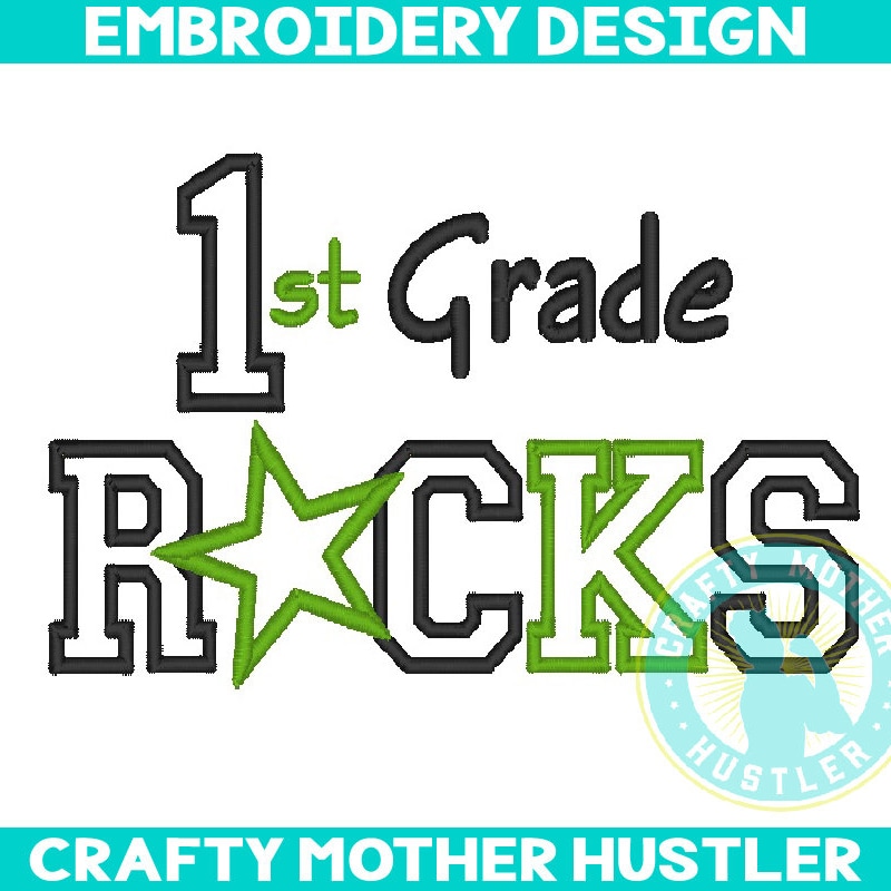 1st Grade Applique - Etsy