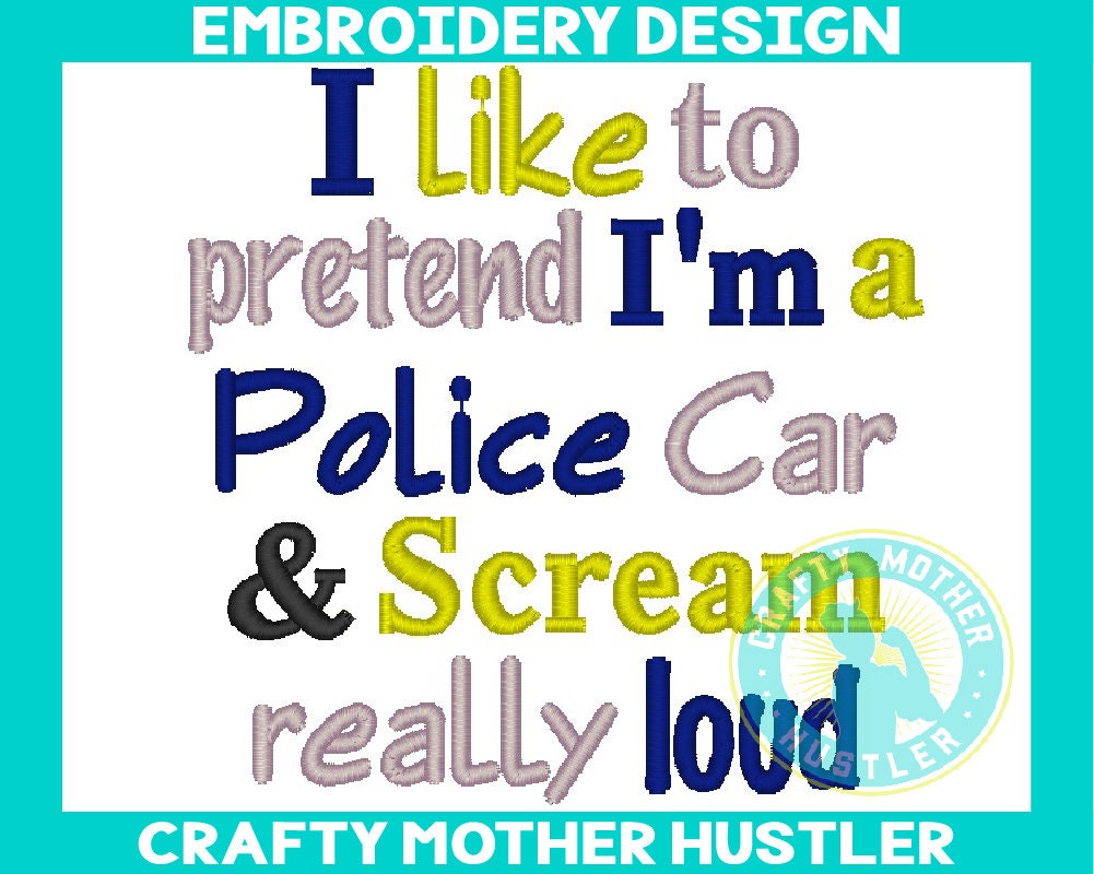 Police Officer Embroidery Design Bundle Sayings Police Badge | Etsy