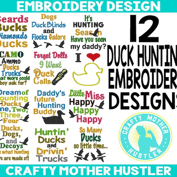 Hunting Embroidery Designs - Etsy