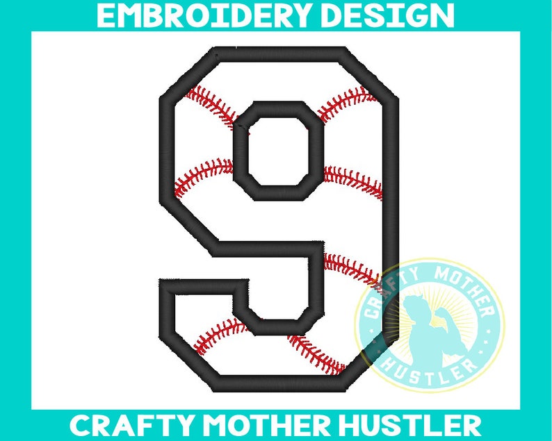 Baseball Numbers Applique Embroidery Design Bundle 2 Bonus - Etsy