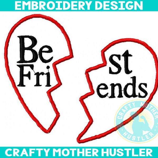 Best Friend Applique - Etsy