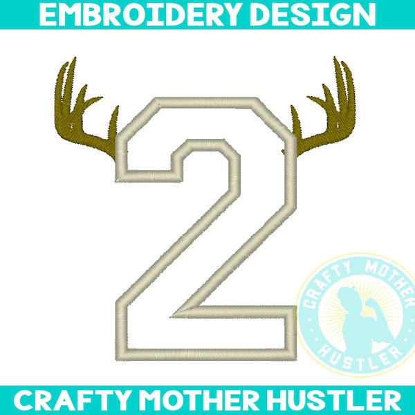 Number 2 Applique - Etsy