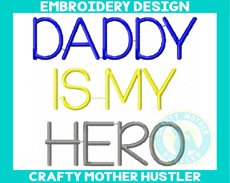 Daddy Sayings Embroidery Designs Bundle: 4x4 & 5x7 Hoops (digital ...