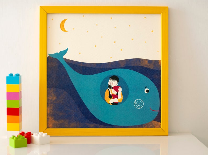 Pinocchio Print / Father and Son Print / Pinocchio Drawing / Pinocchio ...