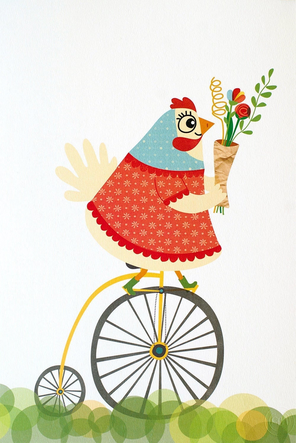 Kitchen Wall Decor / Kitchen Art Print / Hen Print / Kitchen Decor ...