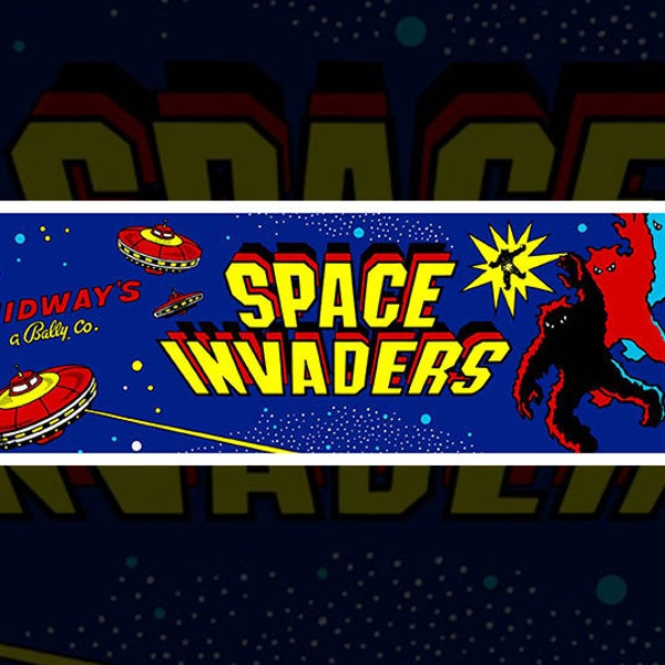 Space Invaders Marquee - Etsy