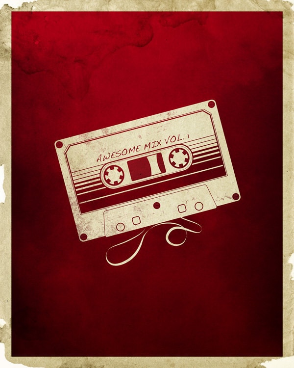 02-GOTG Guardians of the Galaxy Awesome Mix Vol 1 Cassette - Etsy