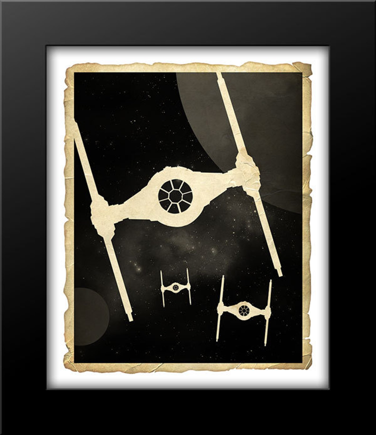 03 Sw Star Wars Tie Fighters Poster Print Etsy