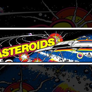 Astroids Arcade Marquee Print - Etsy