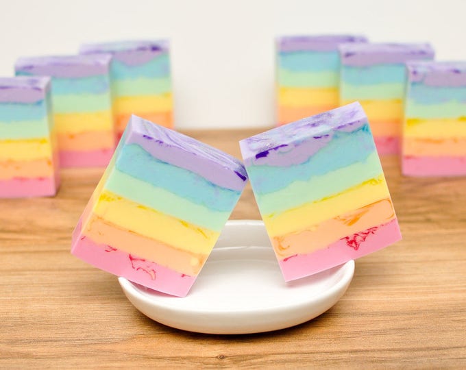 Rainbow Soap Gift- LGBT Pride Soap Gift- Gay Pride Soap Gift- Fruity ...
