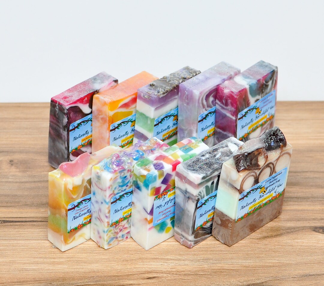 10 4 Oz Bulk Soap Gift Set- Beautiful Soap Variety- Soap Party Favors ...
