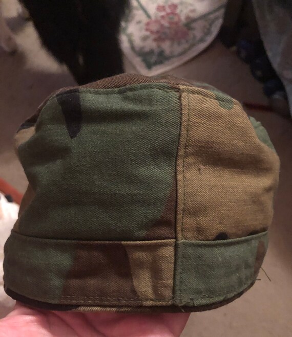 Vintage Camo Cap Combat Woodland Pattern Military Siz… - Gem