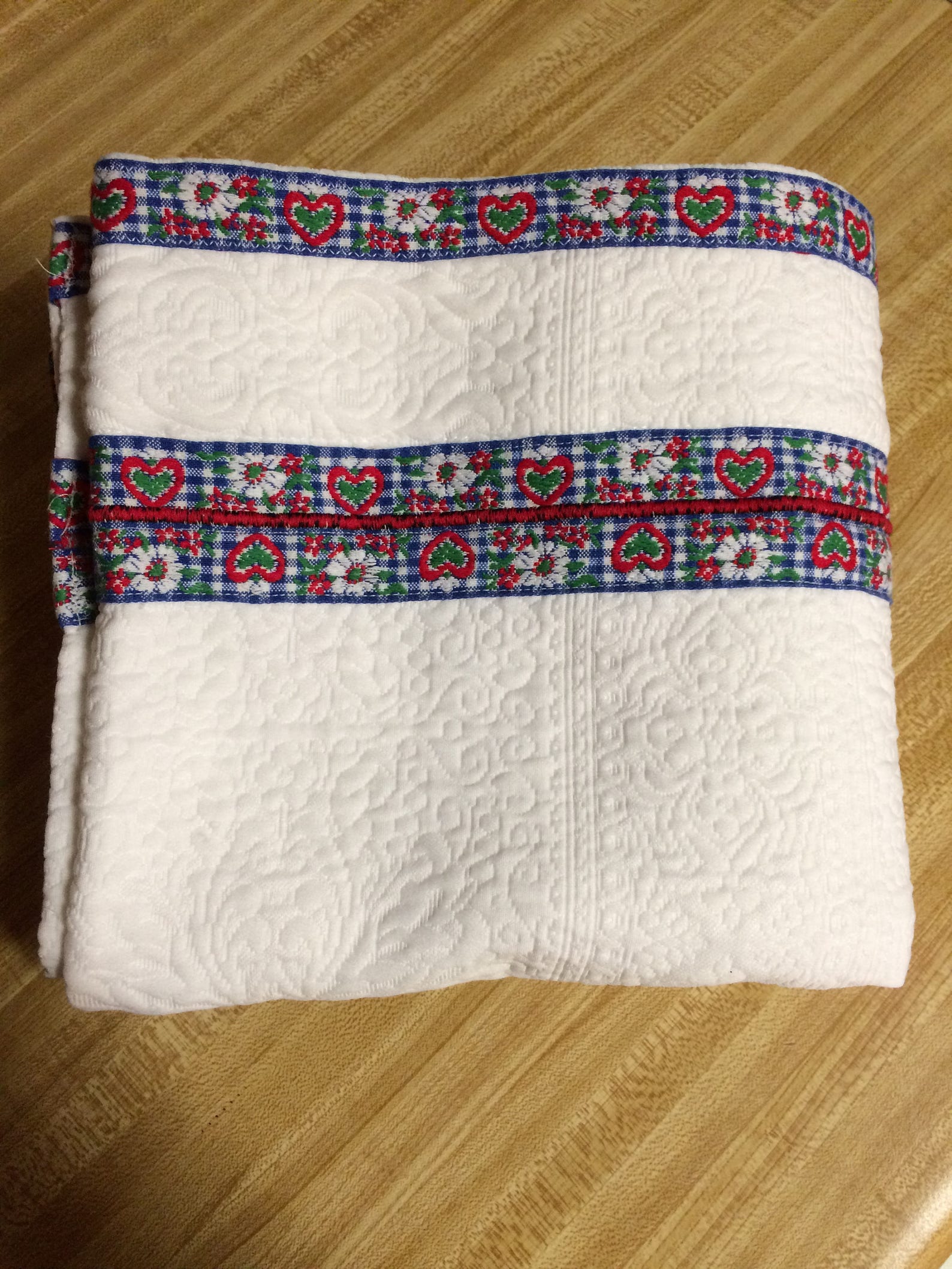 Vintage Valance Cotton Country Quilted White Cottage Farmhouse Window ...