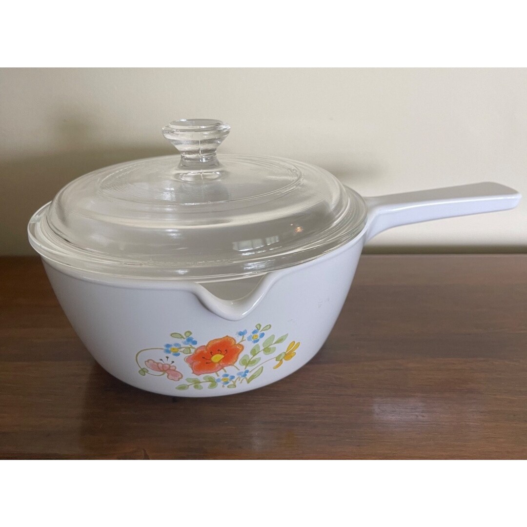 Corning Ware Floral Bouquet 1 Pint Pot With Lid P-81-B - Etsy
