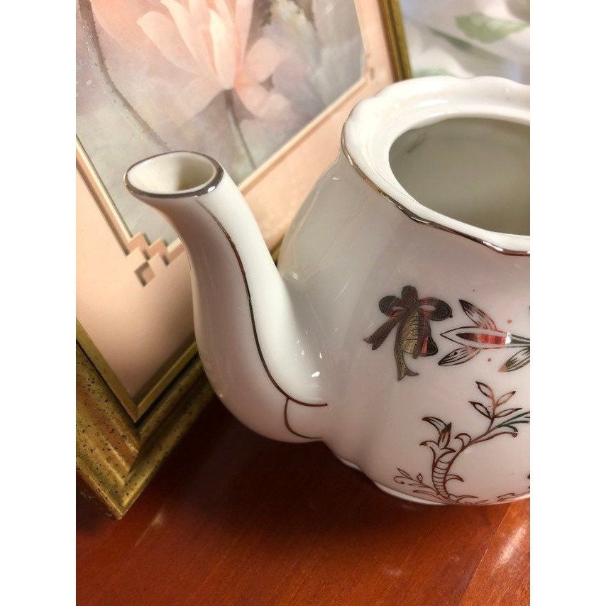 Lefton 25th Anniversary Musical Teapot Bone China Teapot - Etsy
