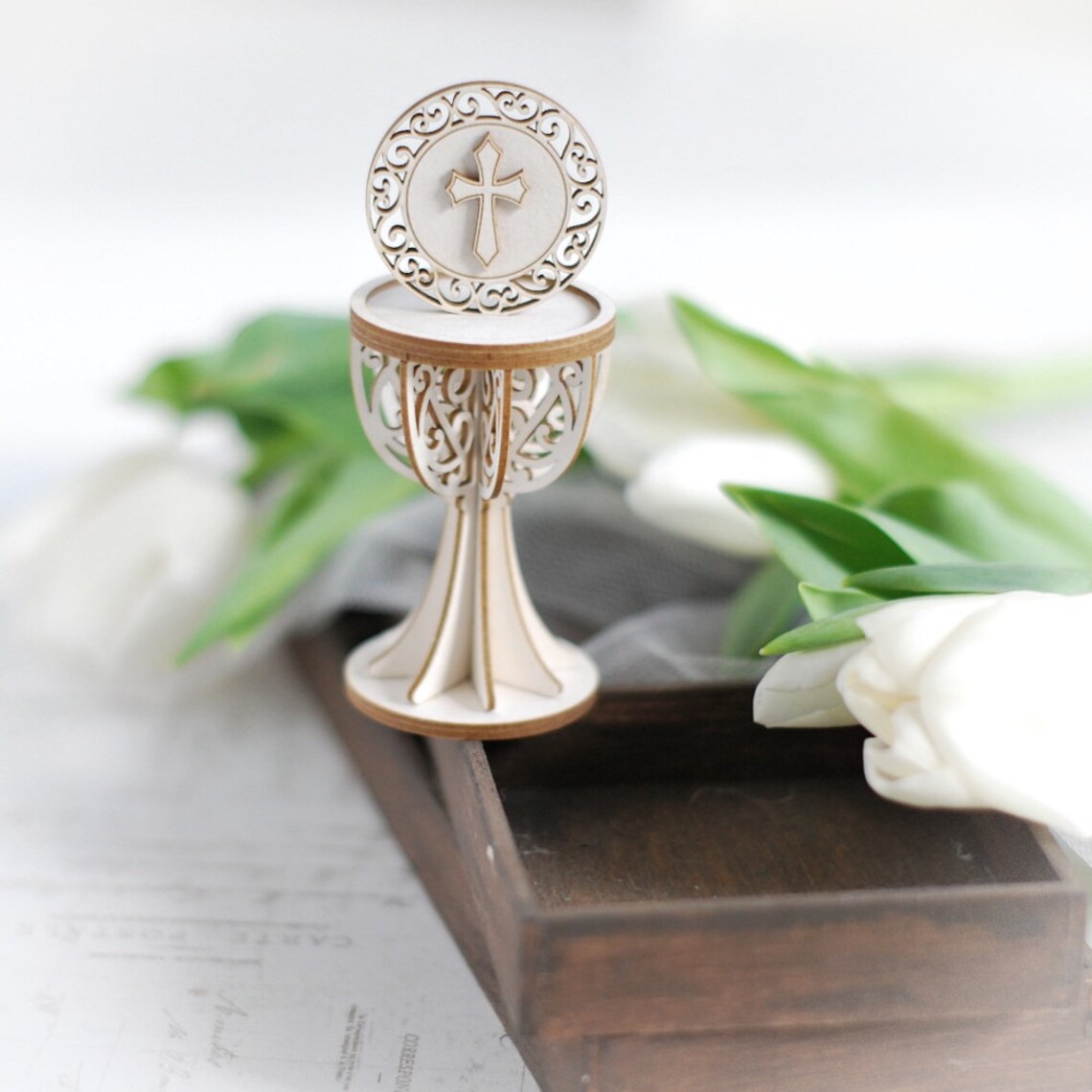 First Holy Communion 3D Chalice 03 Decorative Laser Cut - Etsy