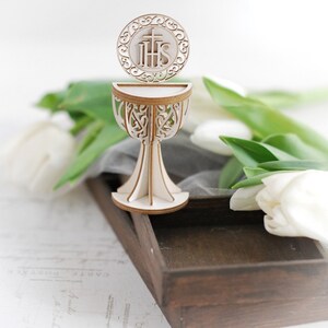 First Holy Communion 3D Chalice 06– Decorative Laser Cut Chipboard - Etsy