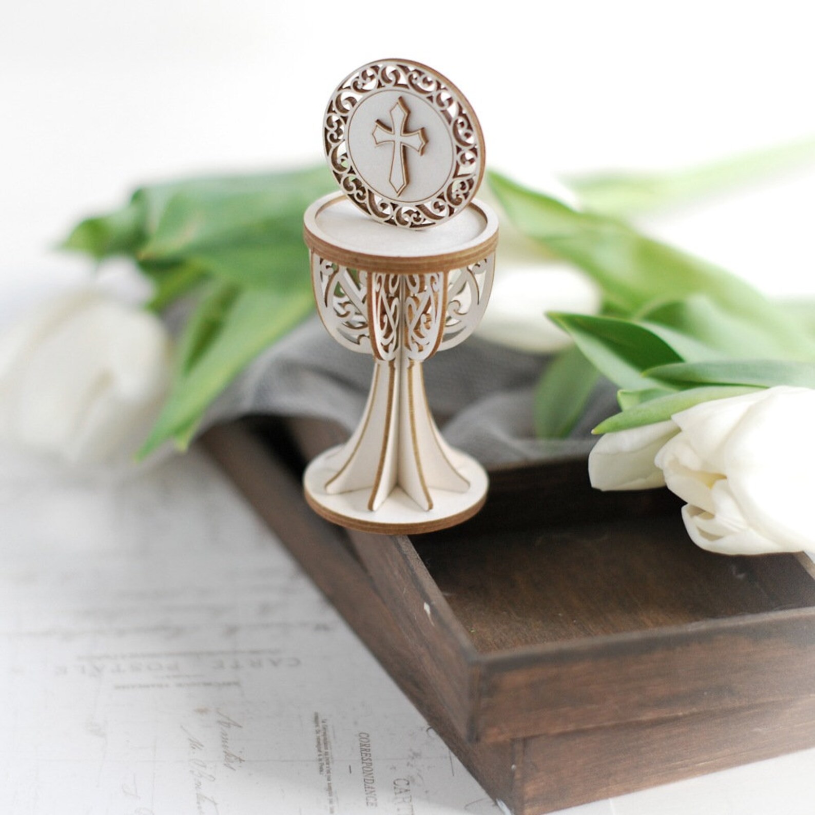 First Holy Communion 3D Chalice 03 Decorative Laser Cut - Etsy
