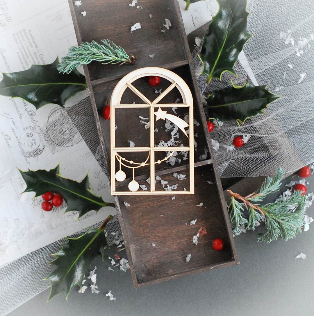 Christmas Collection – 2 Layer Window Frame – Decorative Laser Cut ...