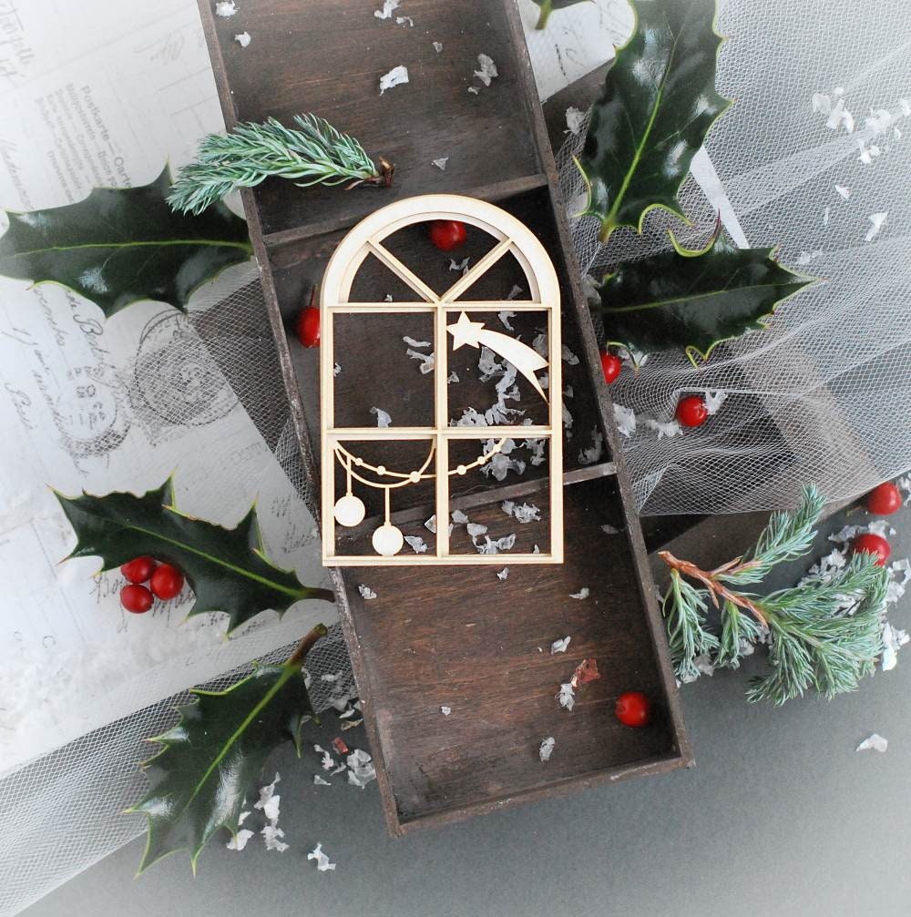 Christmas Collection 2 Layer Window Frame Decorative Laser - Etsy
