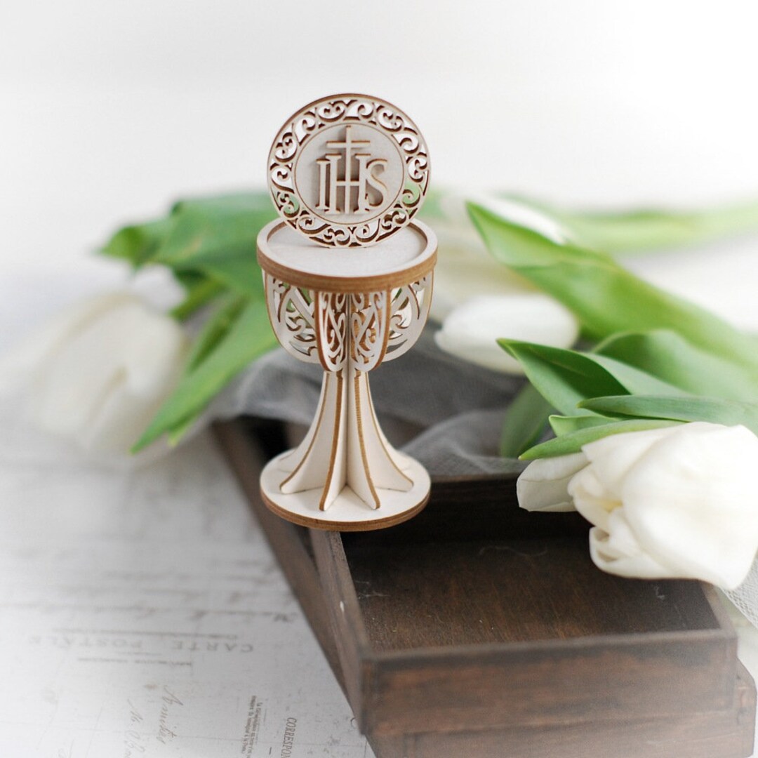First Holy Communion 3D Chalice 04 – Decorative Laser Cut Chipboard - Etsy