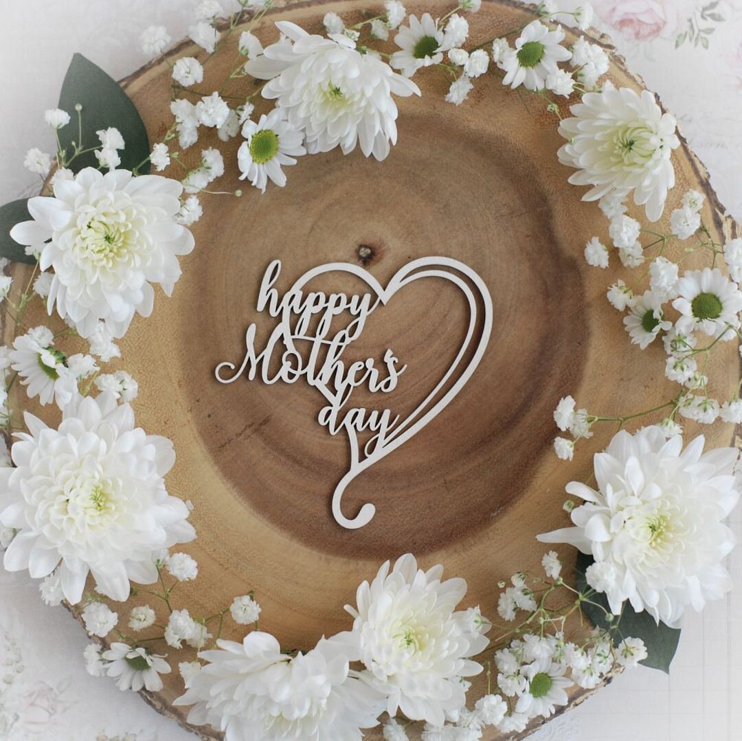 Mother's Day / Happy Mother's Day Heart 05 - Etsy