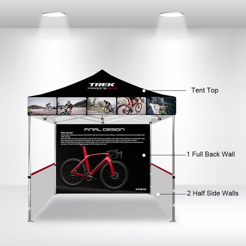 CUSTOM CANOPY 10x10' TENT | Business Advertising Tent | Event Tent ...