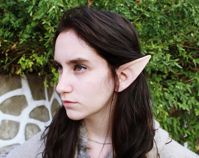 Medium Long Elf Latex Prosthetic Ears - Link Elven Cosplay Halloween ...