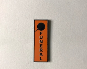 Dead Inside Casket Moving Enamel Pin Cemetery Funeral Mortuary Science ...