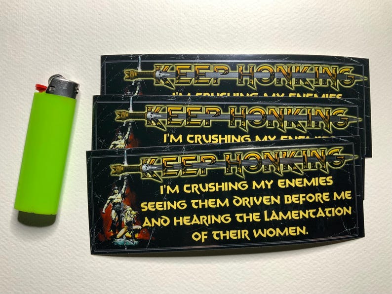 KEEP HONKING Stickers - Etsy