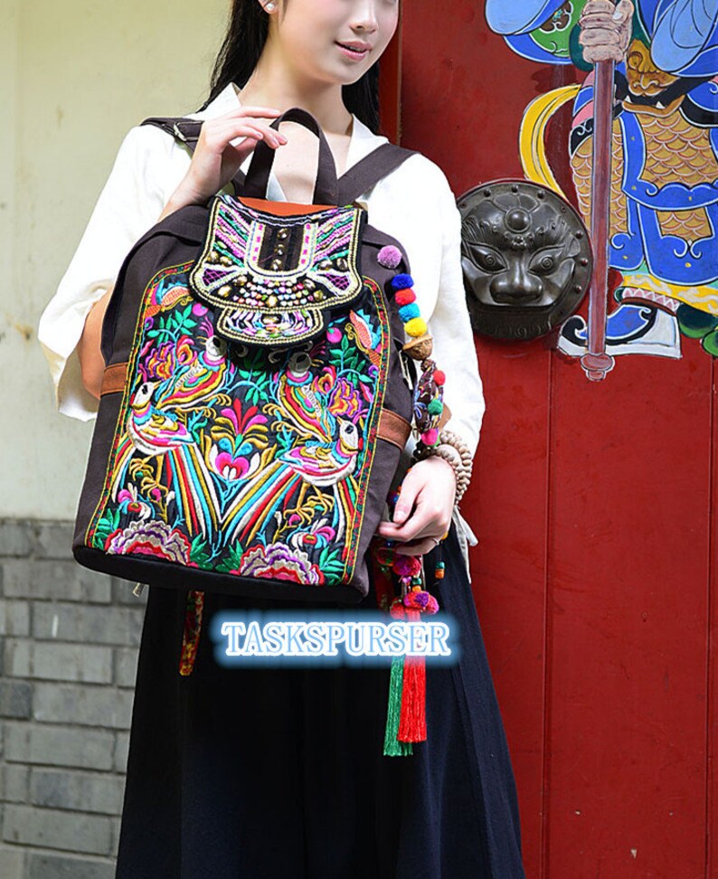 Tribal Style/with Vintage Embroidered Piece/vintage - Etsy