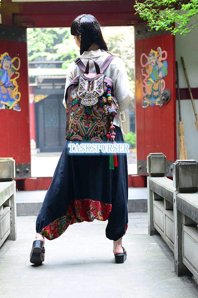 Tribal Style/with Vintage Embroidered Piece/vintage - Etsy