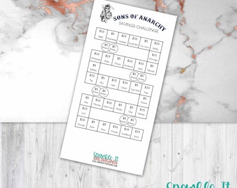 KMART Savings Challenge A6 Printable PDF Downloadable Minimal Design ...