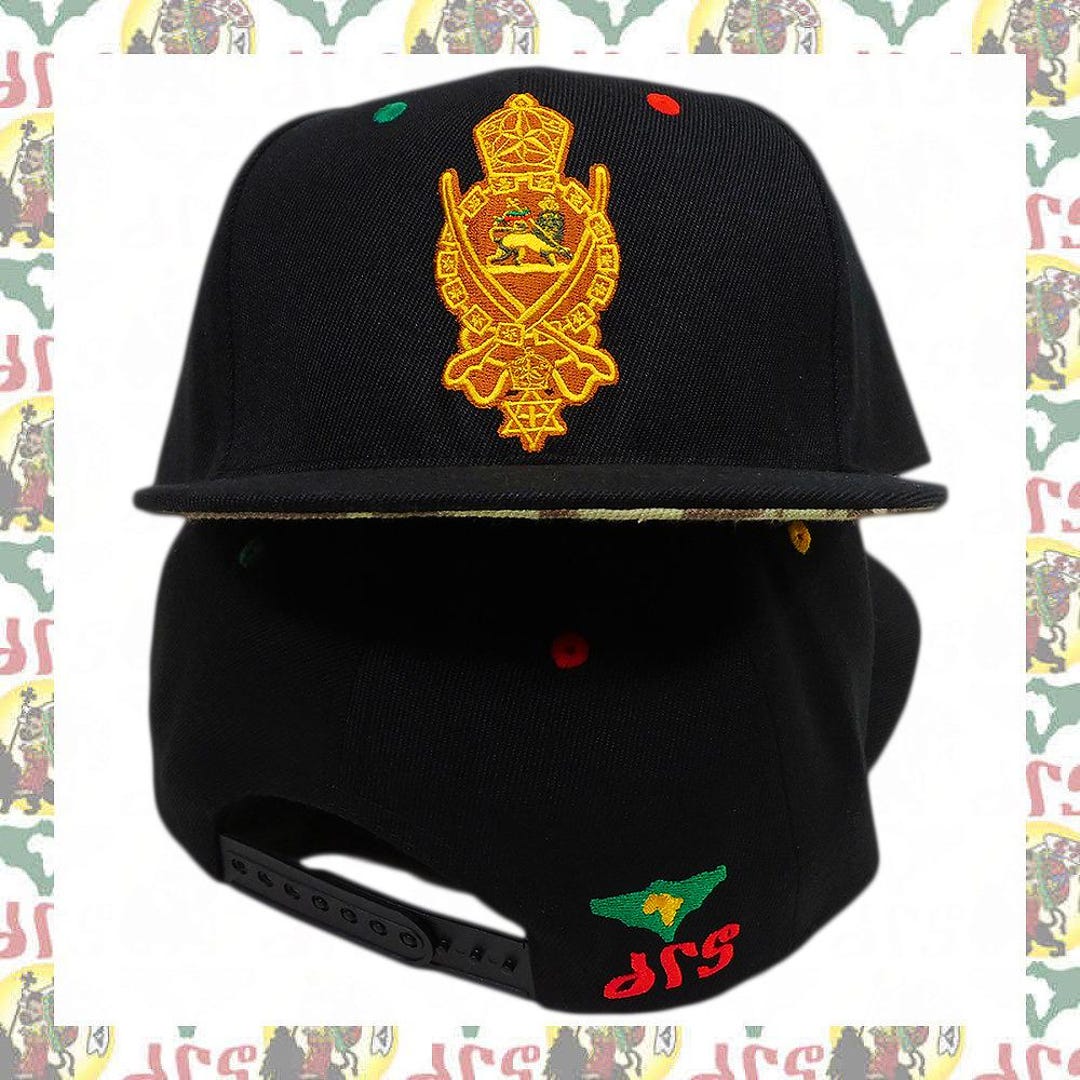 Jah Army [drs] Embroidered Snapback Cap Roots Reggae Rastafari Africa ...